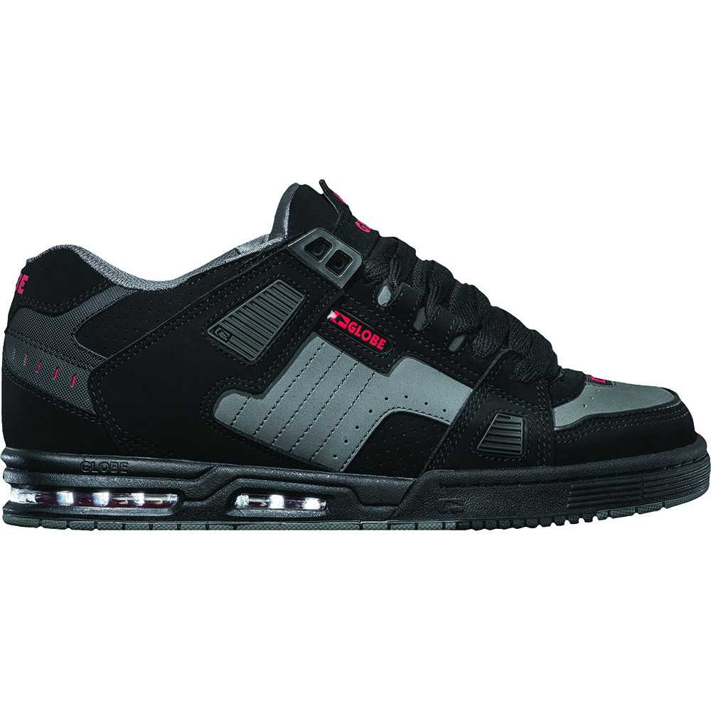 GLOBE Sabre Black/pewter/red - Skate Shoes Unisexe - Suffern
