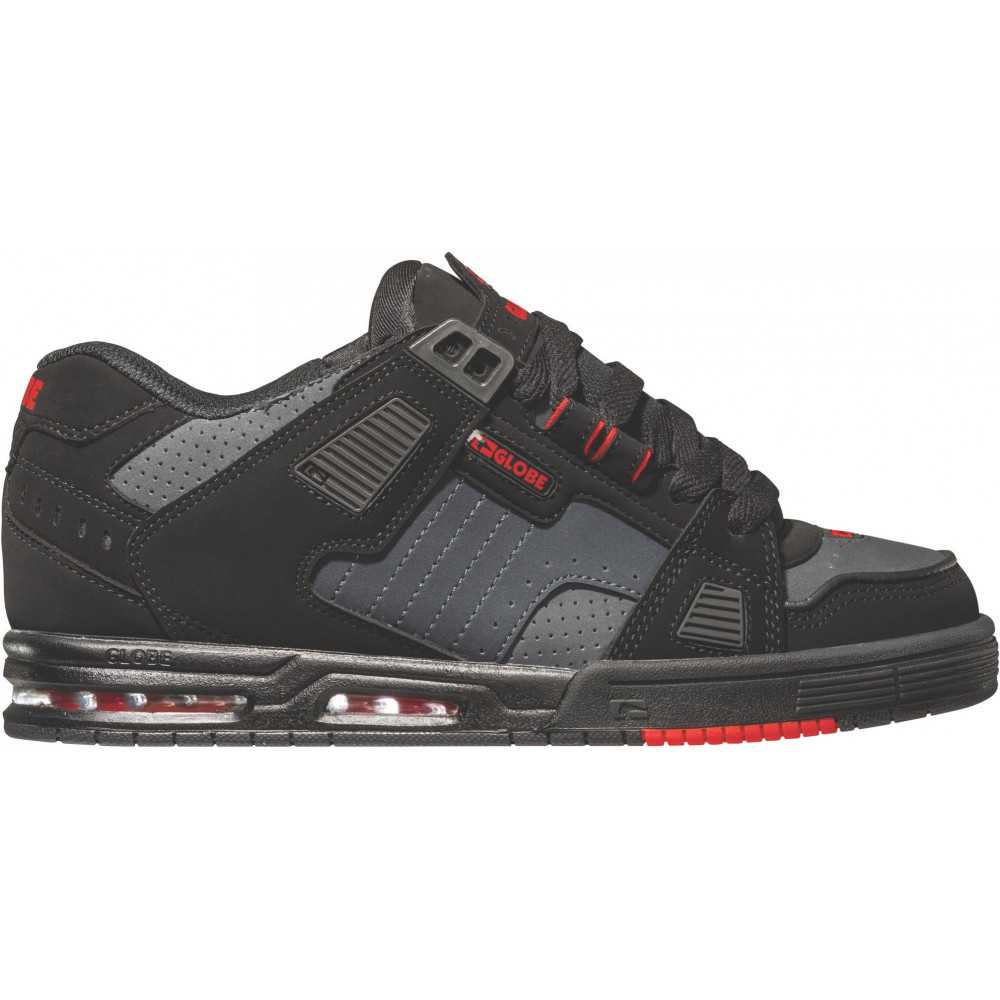 GLOBE Sabre Black/phantom/red - Skate Shoes Homme - Suffern