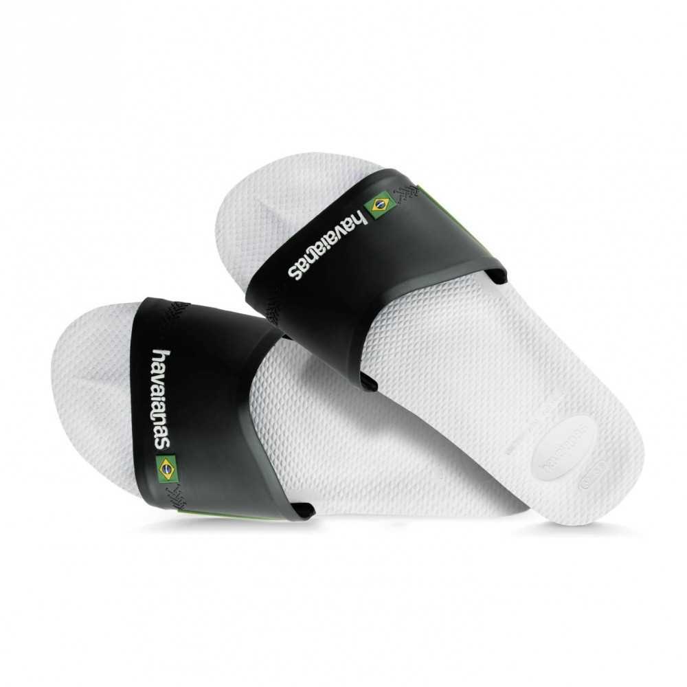 HAVAIANAS Slide Brasil White/black - Sandales - Suffern