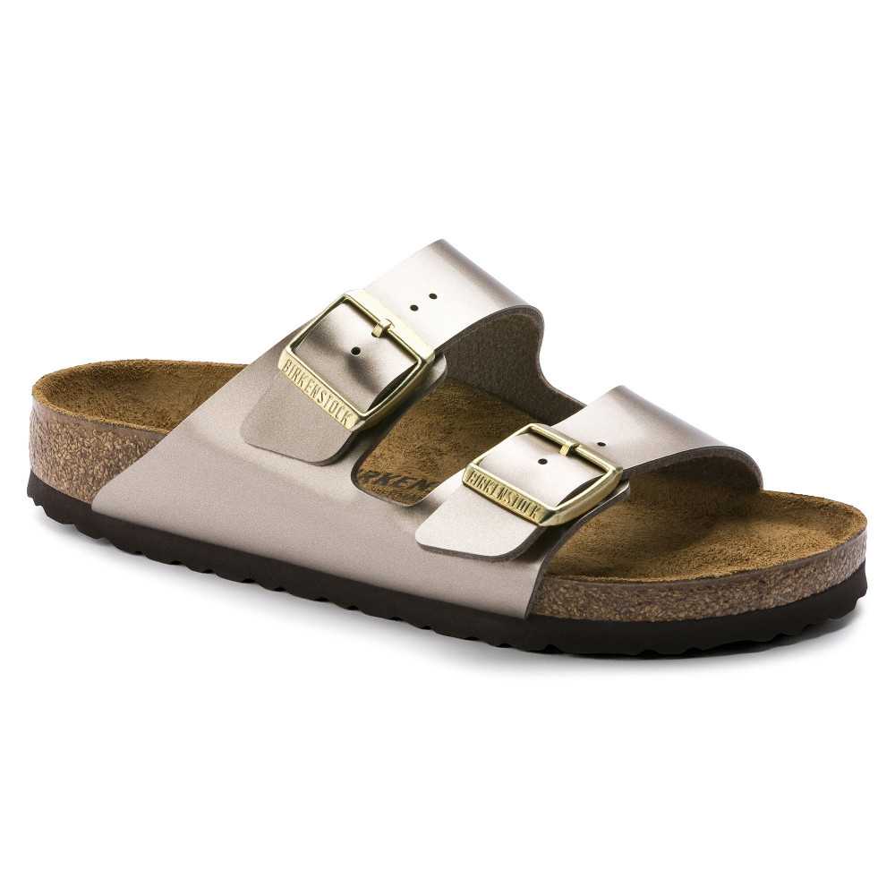 Birkenstock Arizona Bf Electric Metallic Taupe Suffern