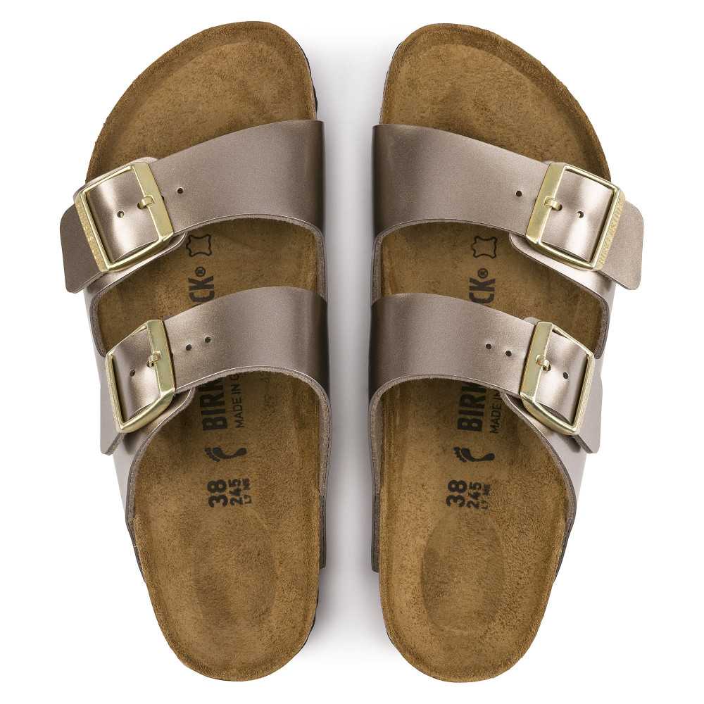 Birkenstock Arizona Bf Electric Metallic Taupe Suffern
