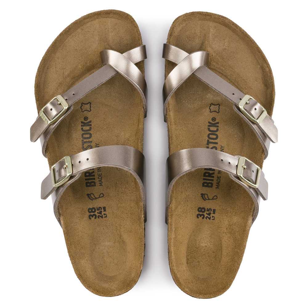 Birkenstock Mayari Bf Electric Metallic Taupe Suffern