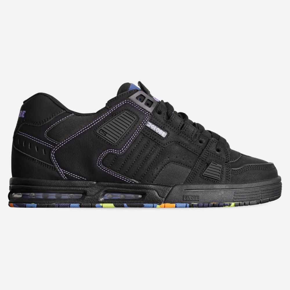 GLOBE Sabre Black/lilac/mosaic - Skate Shoes - Suffern
